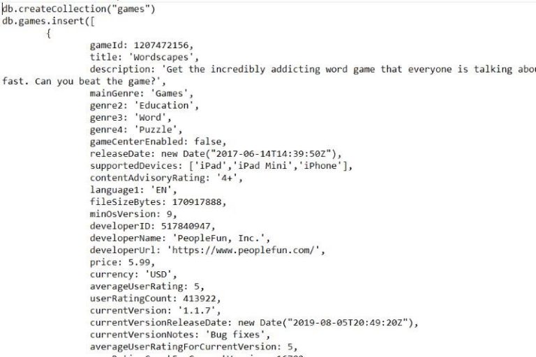 Ict704 Non Relational Database Systems Task 3 Nosql Database Assignment Using Mongodb